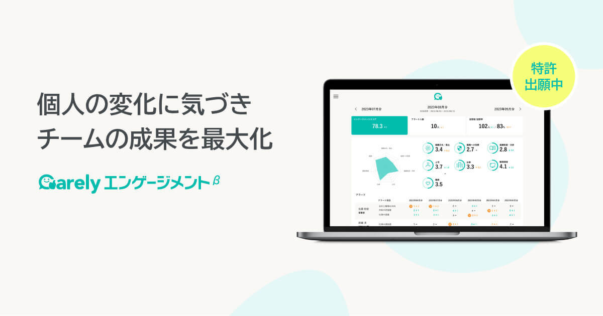 「Carelyエンゲージメントβ版」を提供開始 実名性サーベイで1人ひとりの状態を把握—iCARE|HRzine