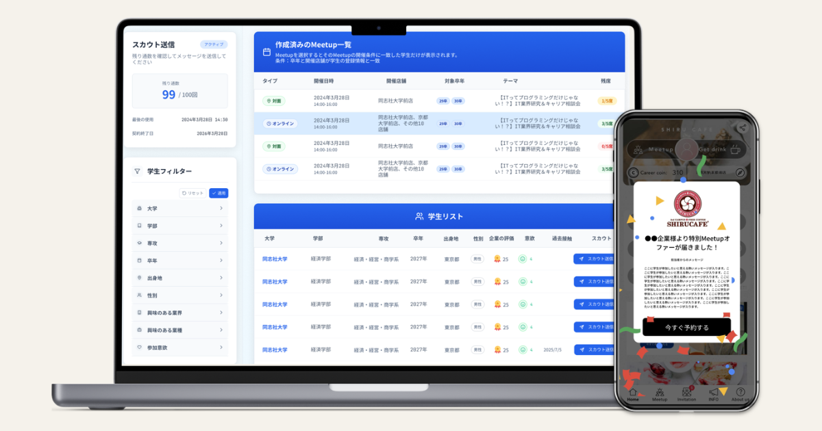 意欲の高い学生と企業が高い確度で接触できる「Meetupスカウトサービス」を提供開始—エンリッション|HRzine